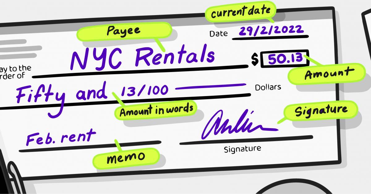 Easy Steps To Write A Check With No Cents 2023 AtOnce